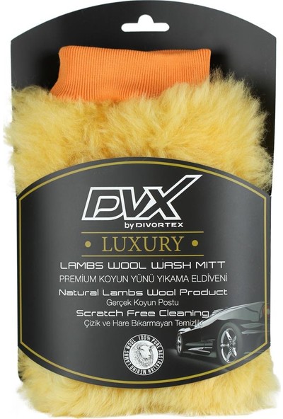 Divortex Dvx Lüks Kuzu Postu Özel Yıkama Eldiveni