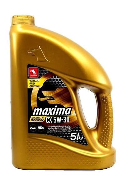 Petrol Ofisi Maxima CX 5W-30 5 Litre Motor Yağı ( Üretim Yılı :2022 ) Petrol Ofisi Maxima CX 5W-30 5 Litre Motor Yağı ( Üretim Yılı :2022 )