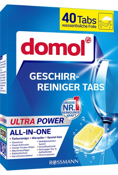 Domol Bulaşık Makinesi Tableti Multi Performance 40'lı