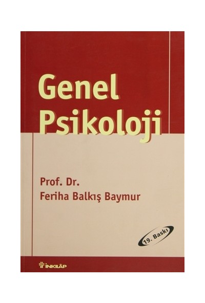 Genel Psikoloji Genel Psikoloji