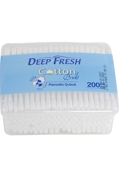 Deepfresh Kulak Pamuğu 200'Lü Kare Kutu Deepfresh Kulak Pamuğu 200'Lü Kare Kutu