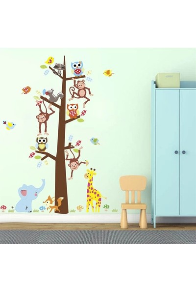 Cosy Home Gift Bebek Çocuk Parti Odasi Süsleme Sevimli Asia Hayvanları Dekor Sticker Pvc Duvar Süsü Cosy Home Gift Bebek Çocuk Parti Odasi Süsleme Sevimli Asia Hayvanları Dekor Sticker Pvc Duvar Süsü