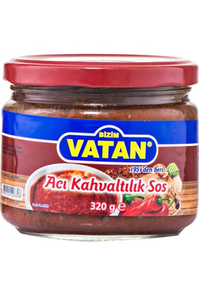 Bizim Vatan Acılı Kahvaltılık Sos 320 gr