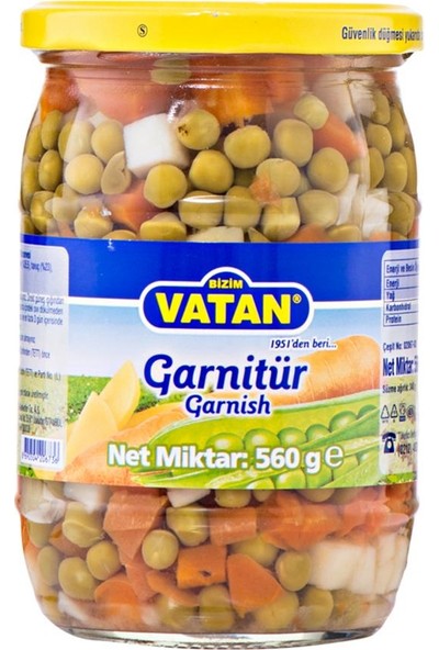 Bizim Vatan Garnitür Konservesi 560 gr Bizim Vatan Garnitür Konservesi 560 gr