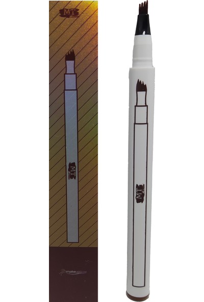 Mt Suya Dayanıklı Kaş Kalemi - Kaş Dövmesi Kahverengi 02