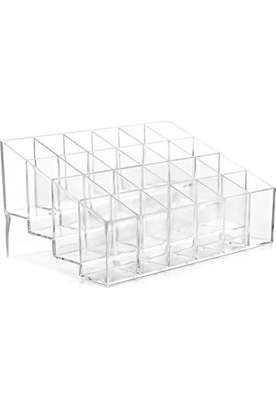 Şeffaf 24 Bölmeli Kutu Makyaj Kozmetik Takı Organizeri Kutusu Şeffaf 24 Bölmeli Kutu Makyaj Kozmetik Takı Organizeri Kutusu