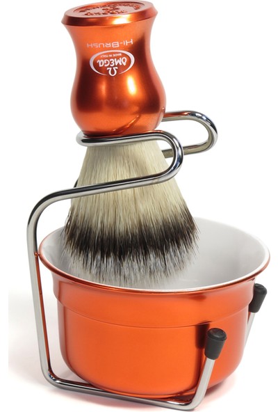 Omega Tıraş Fırçası Hi-Brush Fiber+Tıraş Tası Ve Kurutma Aparatı Vb065