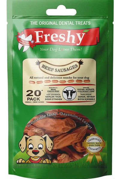 Freshy Yarı Sert Mini Dana Sosis - 100 gr Freshy Yarı Sert Mini Dana Sosis - 100 gr