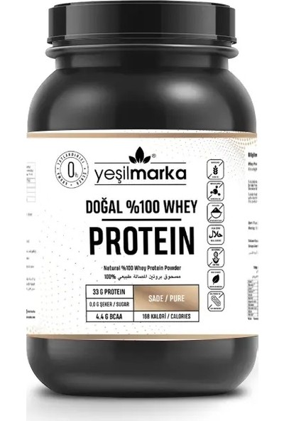 Yeşilmarka Doğal Whey Protein Tozu - Sade 748 gr Yeşilmarka Doğal Whey Protein Tozu - Sade 748 gr