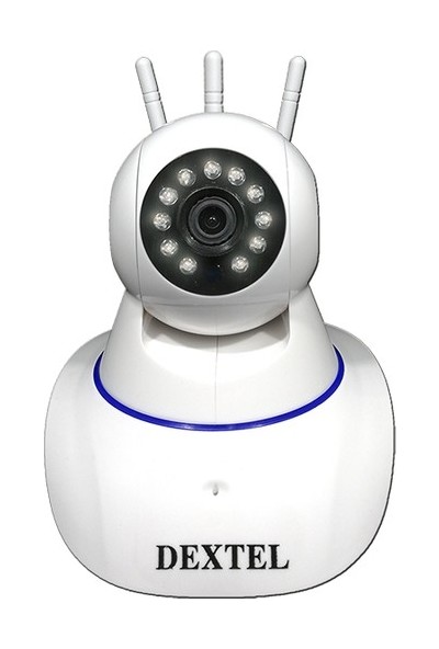 Dextel 360º Hd Wifi Kablosuz 3 Antenli Ip Bebek ve Güvenlik Kamerası 32 GB + Hafıza Kartı Dextel 360º Hd Wifi Kablosuz 3 Antenli Ip Bebek ve Güvenlik Kamerası 32 GB + Hafıza Kartı