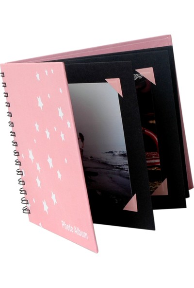 Albüm Dünyası Fotoğraf Albümü Pembe 10 x 10 cm