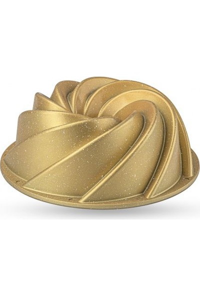 Taç Rüzgar Gülü Döküm Kek Kalıbı Gold