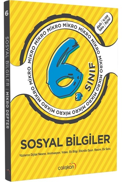 Çalışkan Yayınları 6. Sınıf Sosyal Bilgiler Mikro Defter