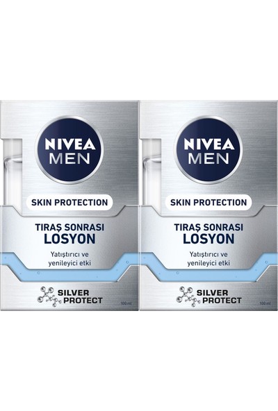 Nivea Silver Protect Tıraş Sonrası Losyon x 2 Nivea Silver Protect Tıraş Sonrası Losyon x 2