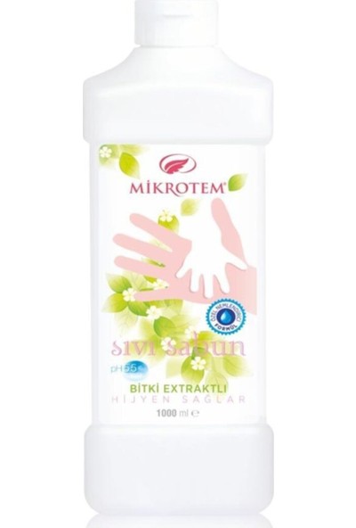 Mikrotem Anti Bakteriyel Sıvı Sabun 1000 ml Mikrotem Anti Bakteriyel Sıvı Sabun 1000 ml