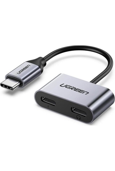 Ugreen Type-C To 2 Type-C Kulaklık ve Şarj Dönüştürücü
