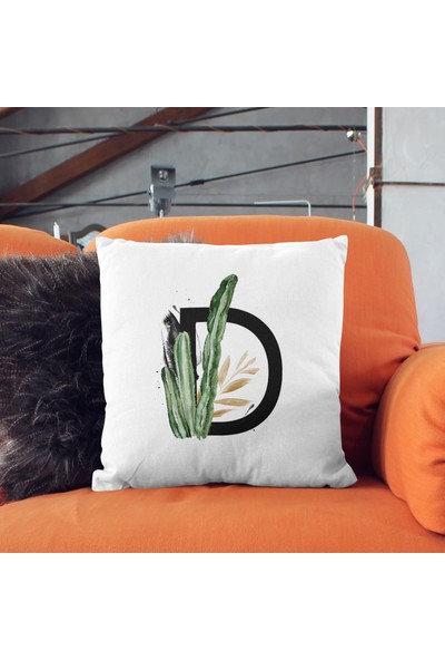 Hediye Sepeti Sepeti D Harfine Özel Baş Harf Tasarımlı Baskılı Yastık Hediye Sepeti Sepeti D Harfine Özel Baş Harf Tasarımlı Baskılı Yastık