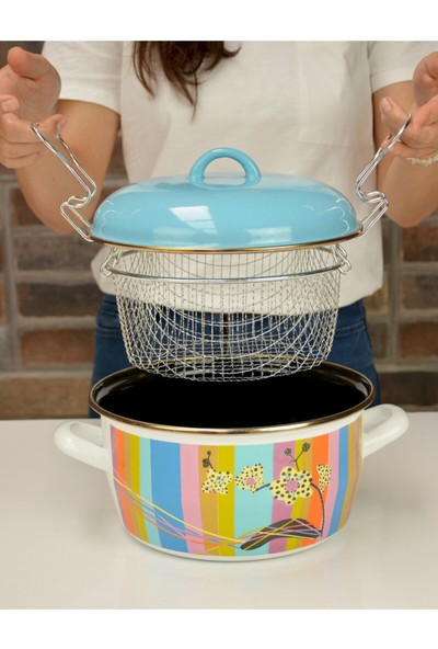 Miss Betty 22 cm Emaye Kızartma Tenceresi