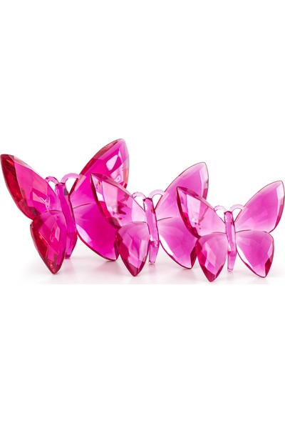 Evimsan 3'lü Dekoratif Kristal Kelebek Aksesuar Evimsan 3'lü Dekoratif Kristal Kelebek Aksesuar