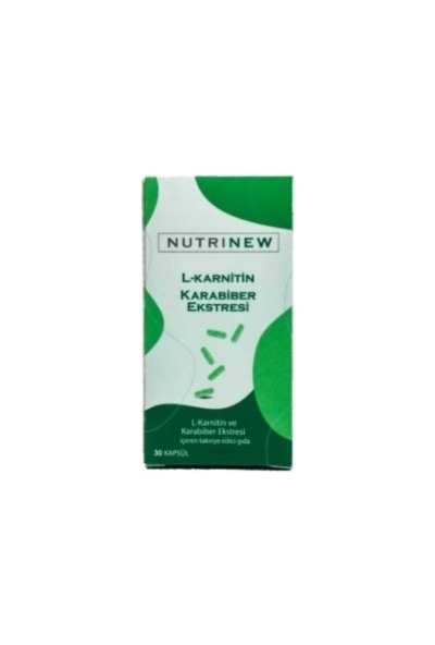 Nutrinew Vitamins Karabiber Extreli L-Karnitin 30 Kapsül Nutrinew Vitamins Karabiber Extreli L-Karnitin 30 Kapsül