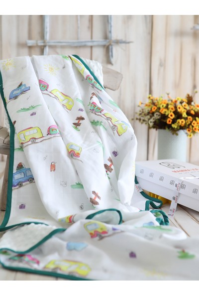 Mamma Via Baby Caravan Çift Katlı Muslin Battaniye 120 x 120 cm Mamma Via Baby Caravan Çift Katlı Muslin Battaniye 120 x 120 cm