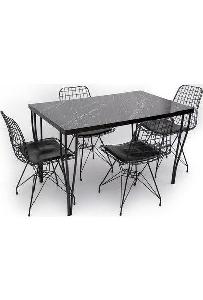 Hira Home Concept Masa Tel Sandalye Takımı