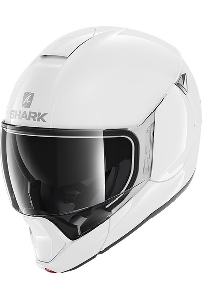 Shark Evojet Mat Çeneden Açılır Kask | Beyaz S