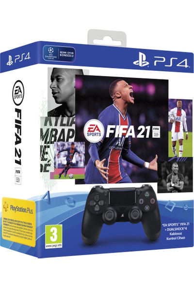 Sony PS4 Fifa 21 ve Dualshock 4 Siyah Kumanda Bundle Sony PS4 Fifa 21 ve Dualshock 4 Siyah Kumanda Bundle