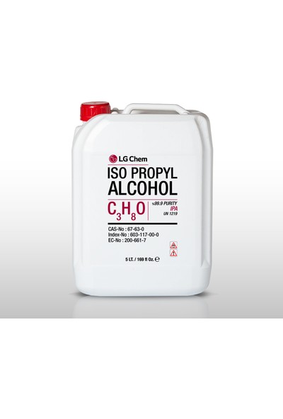 Lg Chem Izopropil Alkol %99.9 Saflık 5 lt Lg Chem Izopropil Alkol %99.9 Saflık 5 lt