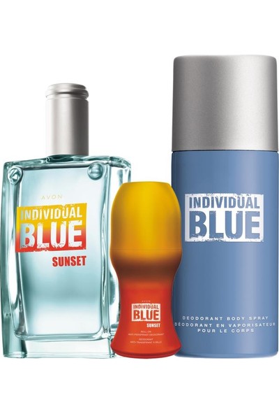 Avon Individual Blue Sunset Erkek Parfüm Rollon ve Deodorant Paketi Avon Individual Blue Sunset Erkek Parfüm Rollon ve Deodorant Paketi