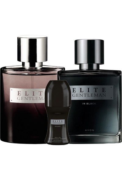 Avon Elite Gentleman Klasik ve In Black Erkek Parfüm Rollon Paketi Avon Elite Gentleman Klasik ve In Black Erkek Parfüm Rollon Paketi