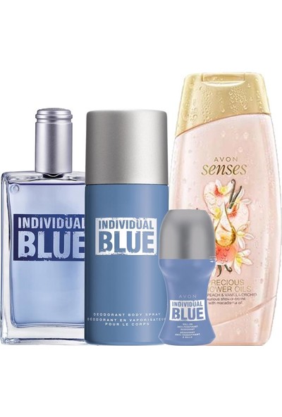 Avon Individual Blue Erkek Parfüm Rollon Deodorant ve Duş Jeli Paketi Avon Individual Blue Erkek Parfüm Rollon Deodorant ve Duş Jeli Paketi