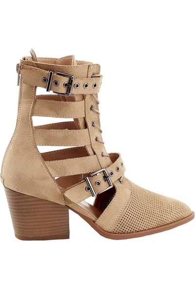 Luvi 2020 Ten Süet Kadın Yazlık Bot Ten