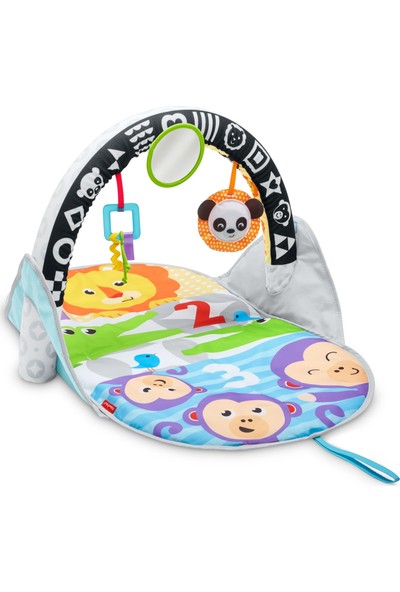 Fisher Price Orman Arkadaşları Jimnastik Merkezi, 3 Oyuncaklı, Kontrastlı, Parlak Renkler FXC14