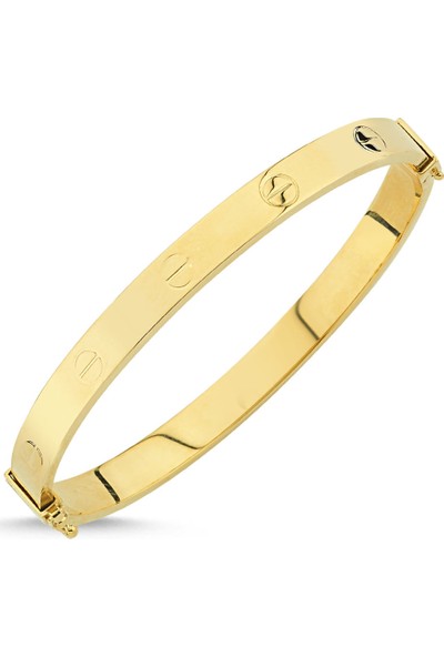 Sembol Gold Altın Kelepçe Özel Tasarım 5mm