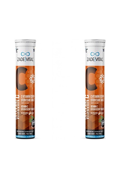 Zade Vital C Vitamini Efervesan 20 Tablet x 2