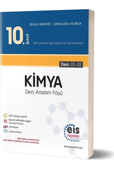 Eis Yayınları 10. Sınıf Kimya Ders Anlatım Föyü