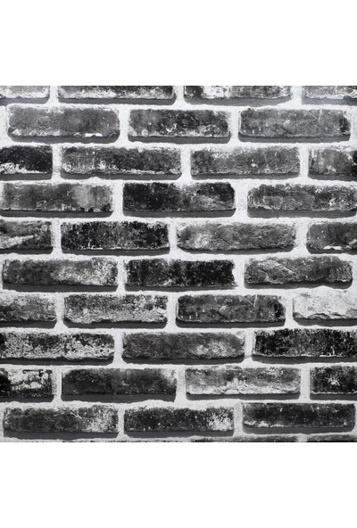 Ecober Gri Tuğla Taş Desenli Duvar Kağıdı 5.3 M² 2606 Natural Koleksiyon Ecober Gri Tuğla Taş Desenli Duvar Kağıdı 5.3 M² 2606 Natural Koleksiyon