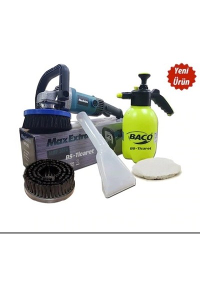 Max-Extra Devir Ayarlı Koltuk Yıkama ve Koltuk Fırçalama Makinası Seti Max-Extra Devir Ayarlı Koltuk Yıkama ve Koltuk Fırçalama Makinası Seti