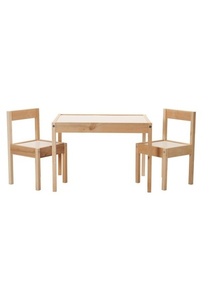 Demirel Plastik Ahşap Çocuk Aktivite Oyun Masa Sandalye Takımı