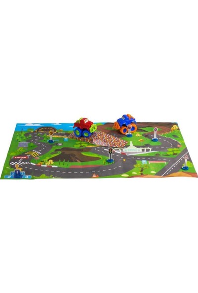 Furkan Toys Zıpır Teker Arabalar Eğitici Trafik Halısı Furkan Toys Zıpır Teker Arabalar Eğitici Trafik Halısı