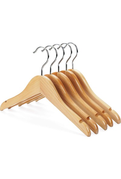 ONOUQO Ahşap Bebek Çocuk Elbise Askısı 30 Adet