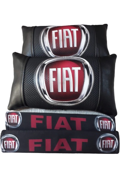 Sekutuning Fiat Siyah Deri Boyun Yastığı ve Kemer Konforu Sekutuning Fiat Siyah Deri Boyun Yastığı ve Kemer Konforu