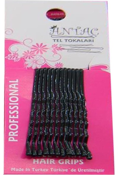 Antaç Topuzlu Tel Toka Siyah 12' Li Antaç Topuzlu Tel Toka Siyah 12' Li