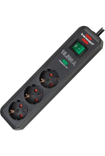 Brennenstuhl Eko Line 13.500 mAH Akım Korumalı 3'lü Priz