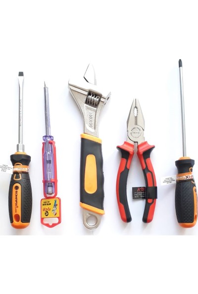 Kurbağacık Pense Yıldız Tornavida Seti 5'li