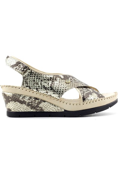 Venüs Kadın Platin Sandalet