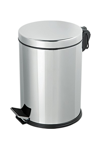 Flosoft Paslanmaz Pedallı Çöp Kovası 5 lt