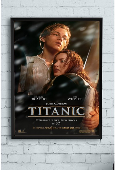 Postermanya Titanic Film Afişi Çerçeveli Tablo 21 x 30 cm Postermanya Titanic Film Afişi Çerçeveli Tablo 21 x 30 cm