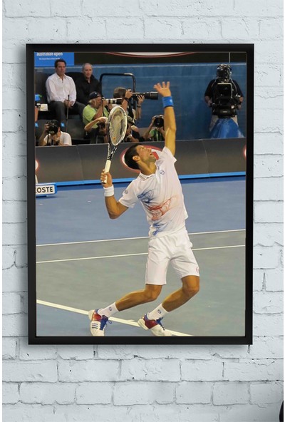 Postermanya Novak Djokovic Çerçeveli Tablo 21 x 30 cm